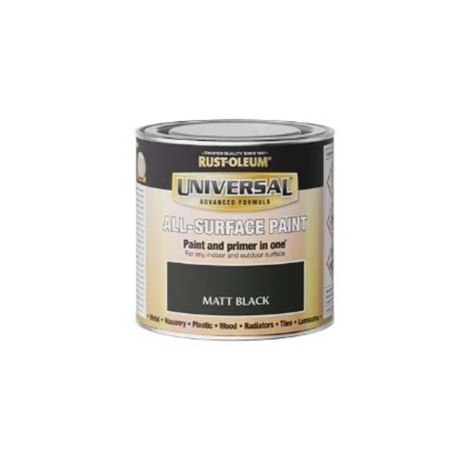 Rust-Oleum Universal Oil Based Paint - Matt Black – Paint Online