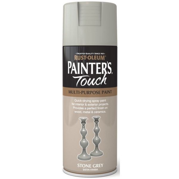 Rust-Oleum Stone Grey Satin Spray Paint – Paint Online
